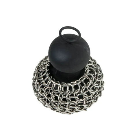 Surrme Cast Iron Chainmail Scrubber - Deluxe Ergonomic Stainless and ...