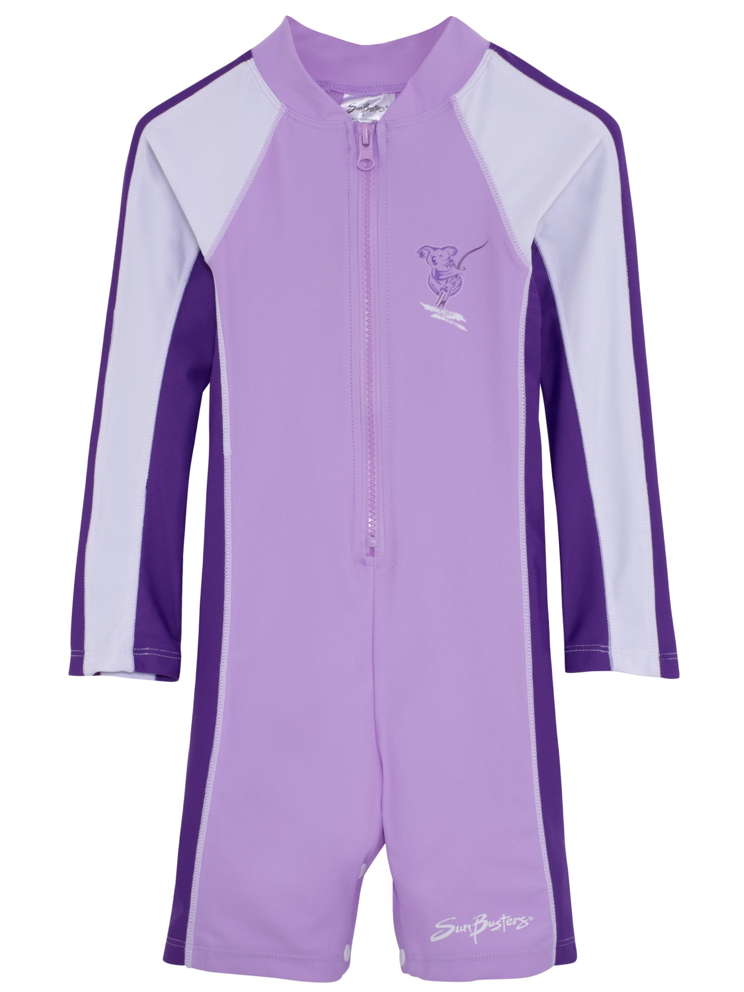 SunBusters Girls L/S Sunsuit(UPF 50+), Mimosa, 6/12 mos - Walmart.com