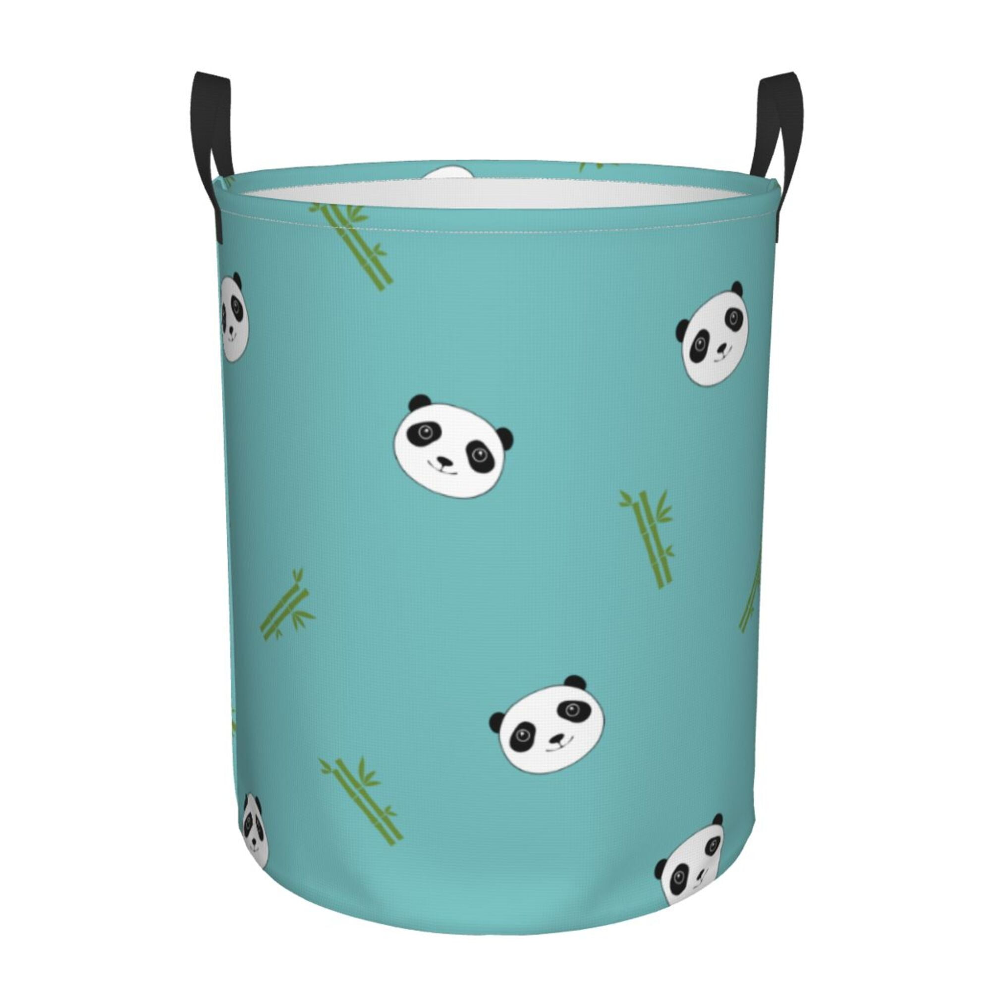 LNWH Laundry Basket, Bamboo Panda Pattern Foldable Laundry Hamper With ...