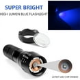 LIDUI-2 Pcs Powerful Blue Light Flashlight Single Mode Long Range LED ...
