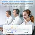 New Bee USB Headset with Rotating Microphone, In-Line Volume Control ...