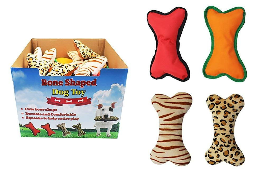 Diamond Visions 01-1727 Bone Shaped Dog Squeak Toy MultiPack in ...