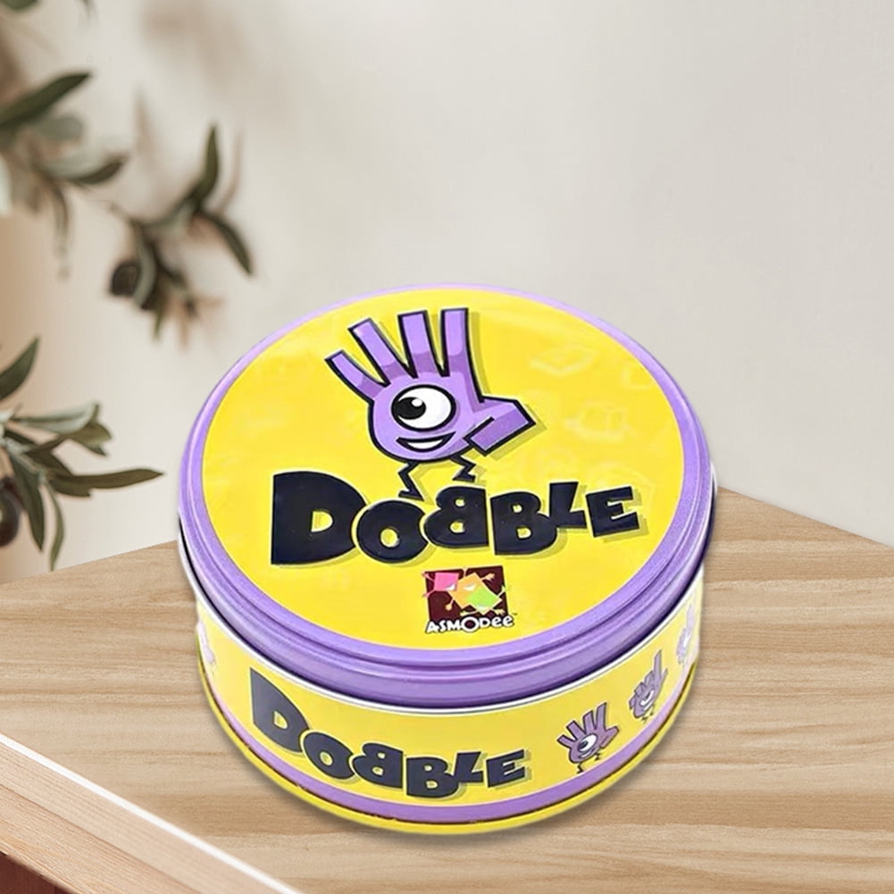 Juego doble de cartas papel revestido juego de cartas Spot It Dobble ...