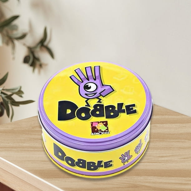 Juego doble de cartas papel revestido juego de cartas Spot It Dobble ...