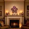 Festive Day Pentagram Fabric Wreath Hanging Decorations for Holiday ...