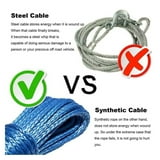 15m Winch Rope String Line Cable With Sheath Synthetic Towing Rope ...