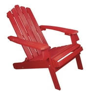 Mainstays Wood Outdoor Adirondack Chair, Red Color - Walmart.com