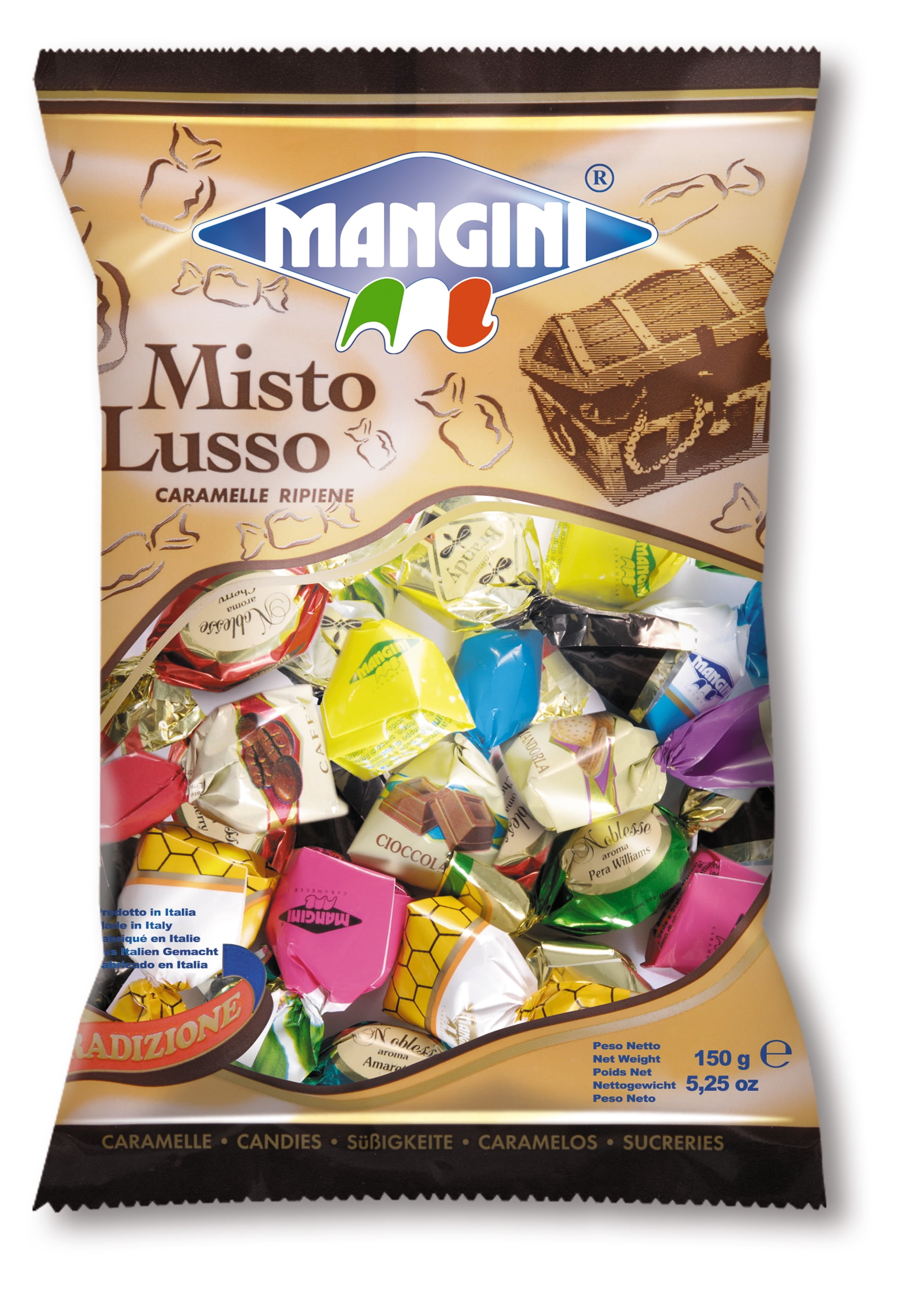 Mangini, Italian Luxurious Filled Candy Assortment (Misto Lusso) 150g ...