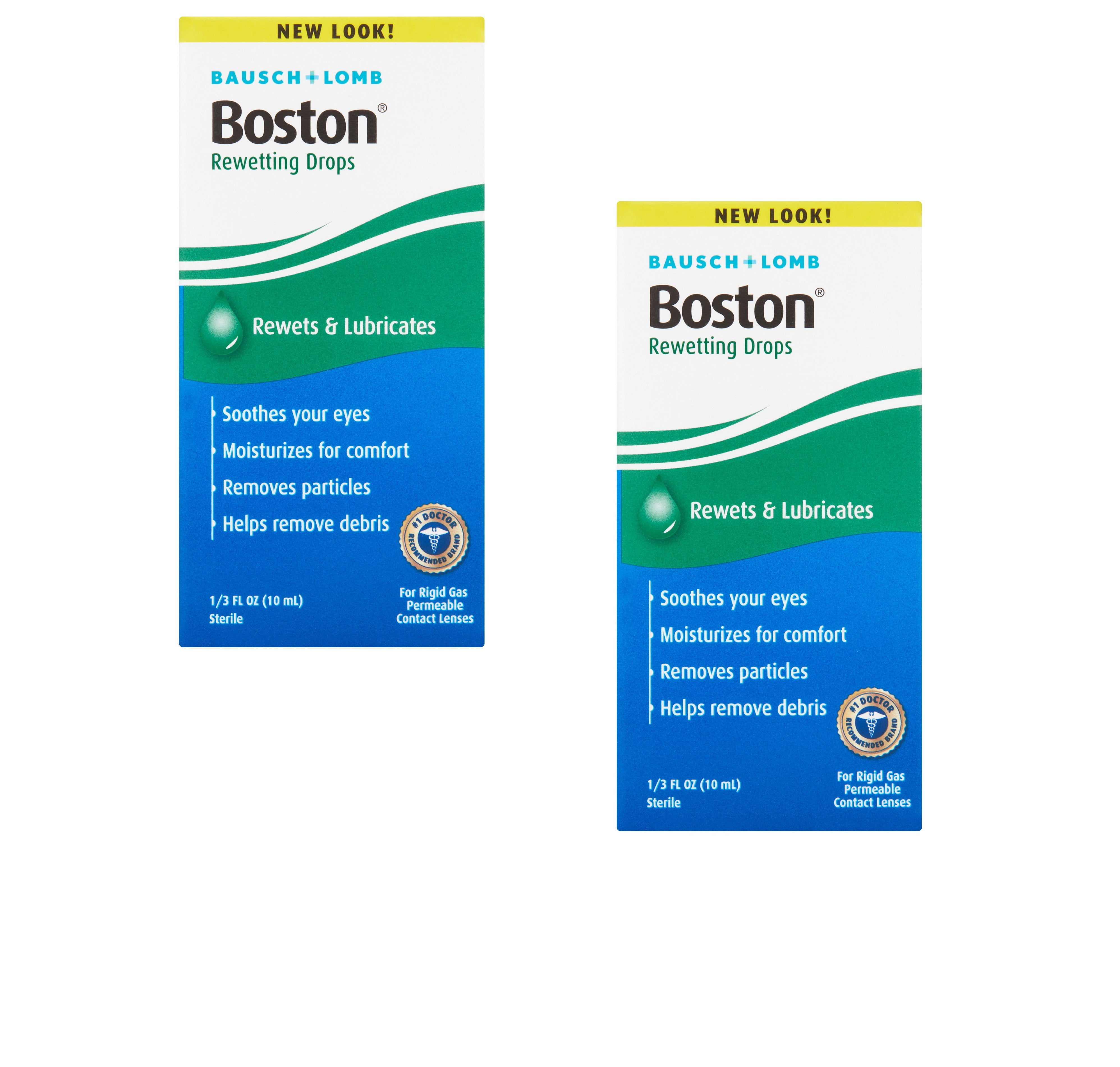 Bausch & Lomb Boston Rewetting Eye Drops Rewets & Lubricates, 0.3 fl oz ...