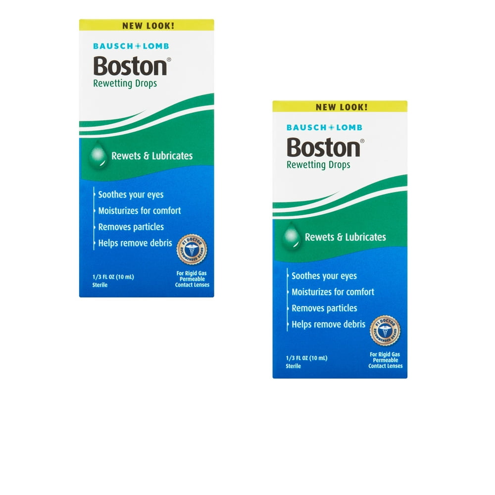 Bausch & Lomb Boston Rewetting Eye Drops Rewets & Lubricates, 0.3 fl oz ...