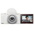 Sony ZV-1F Vlogging Camera, White with ACCVC1 Vlogger Accessory Kit - Walmart.com