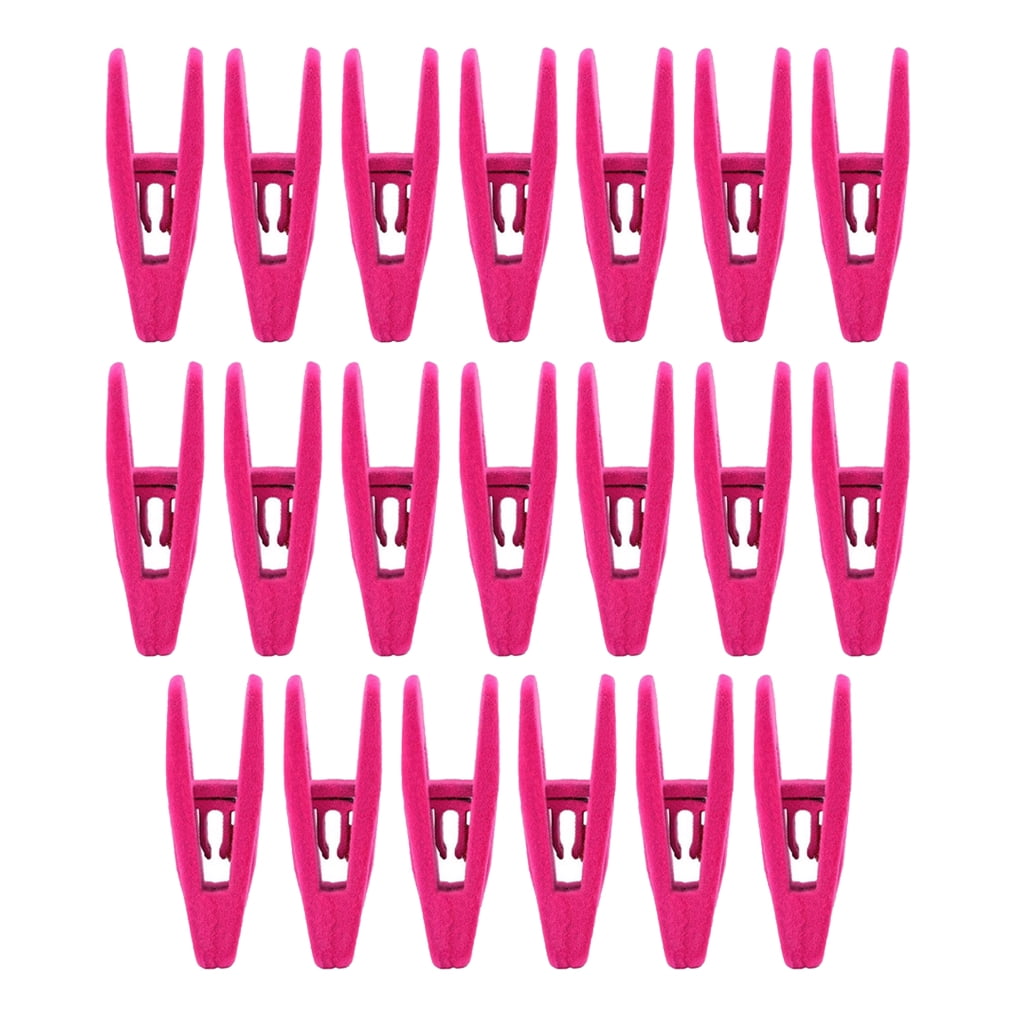 TureClos 20 Pieces Clothes Hanger Clip Closet Drying Hanging Storage ...
