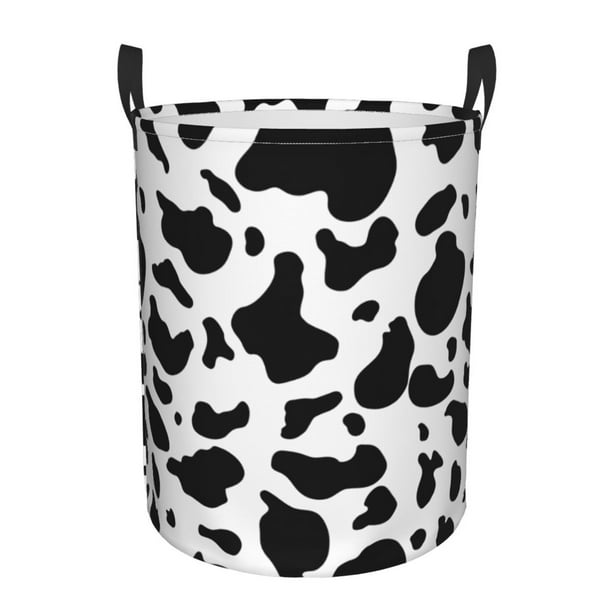 DouZhe Waterproof Collapsible Large Laundry Baskets, Cow Animal Texture ...