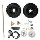 29" Complete Rear Axle Assembly Wheel Hub Kit for Go Kart, Quad, Drift ...