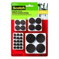 3M - 7010312928 - Scotch Self-Stick Felt Pads SP847-NA Brown 162/ pack ...