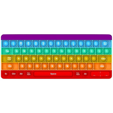 Toy, Keyboard Push Pop Bubble Sensory Fidget Toy, Stress Reliever ...