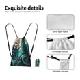 Cool Octopus Monster Sail Boat Waves Packable Drawstring Backpack ...