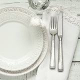 Hampton Signature™ Brocade Hammered - 20 Piece Flatware Set, Service ...