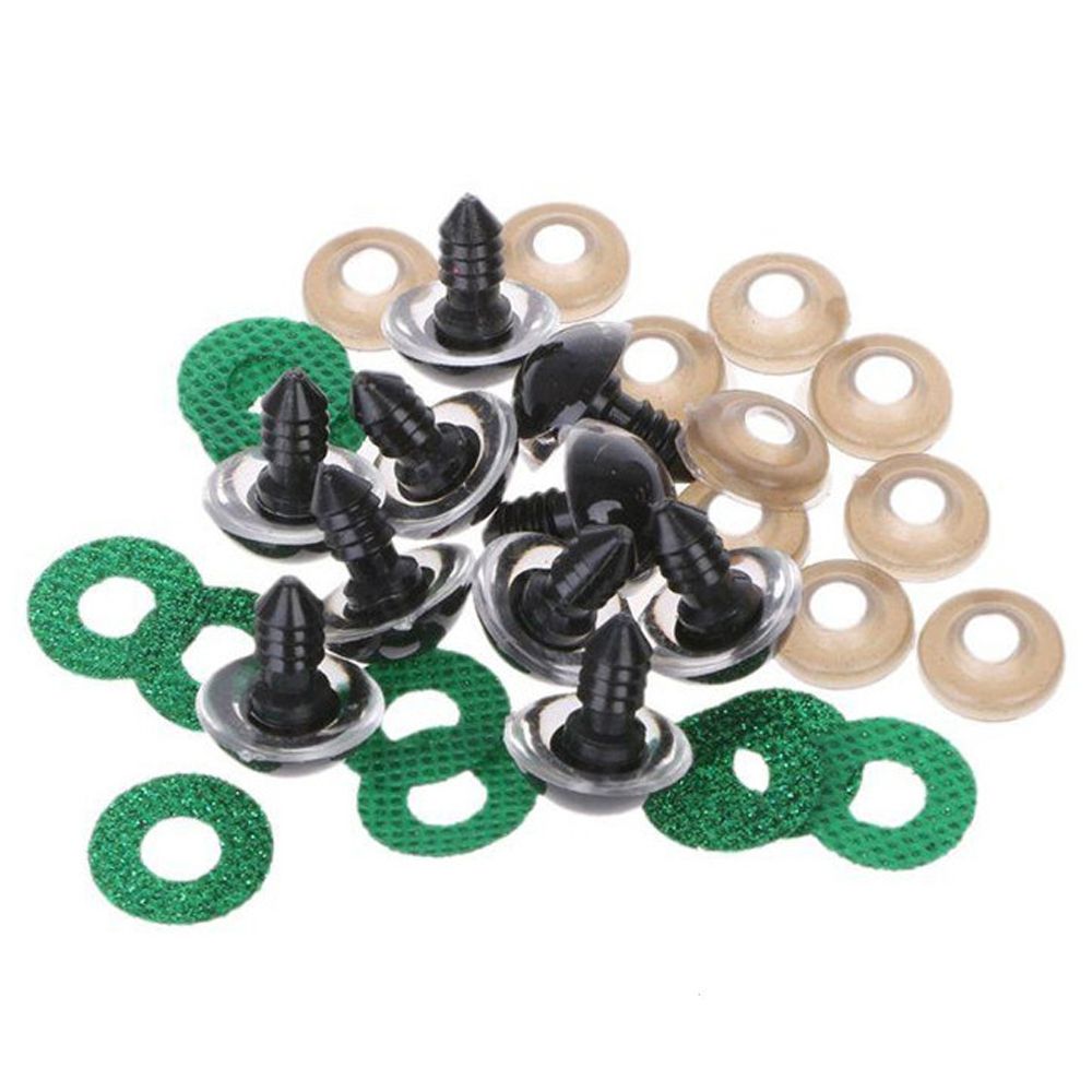 10pcs Amigurumi Doll 14/16/18/20/22mm Doll Eyeballs Plastic Safety Eyes ...