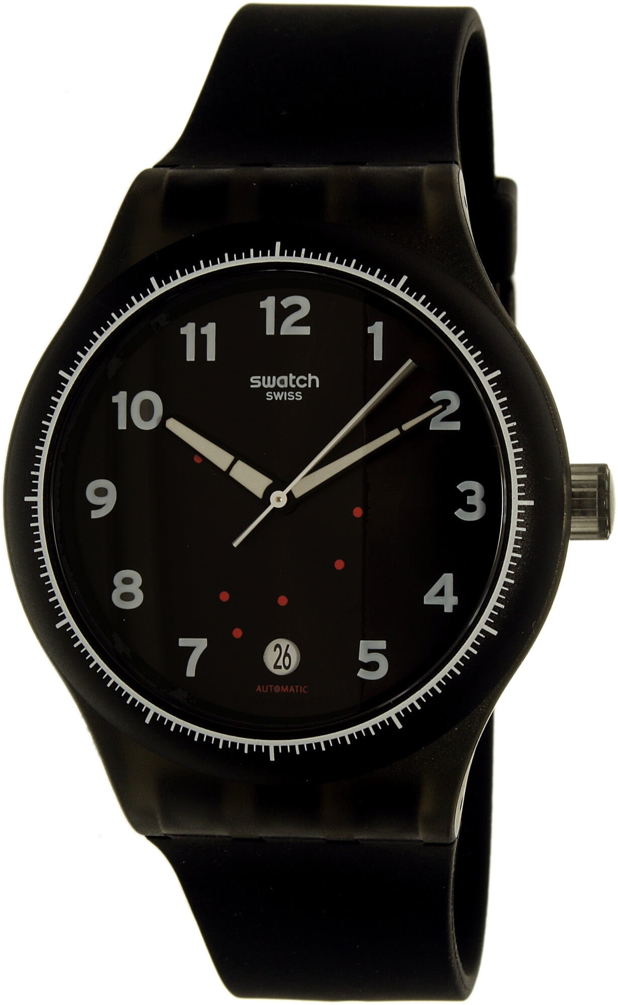 Swatch Swatch Mens Sistem Gentleman Sutf400 Black Silicone Swiss Automatic Fashion Watch