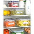 320pcs Removable Freezer Labels, 1 x 3 Inch Food Storage Stickers ...