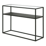 Evelyn&Zoe Nellie 42" Wide Rectangular Console Table with Metal Shelf ...