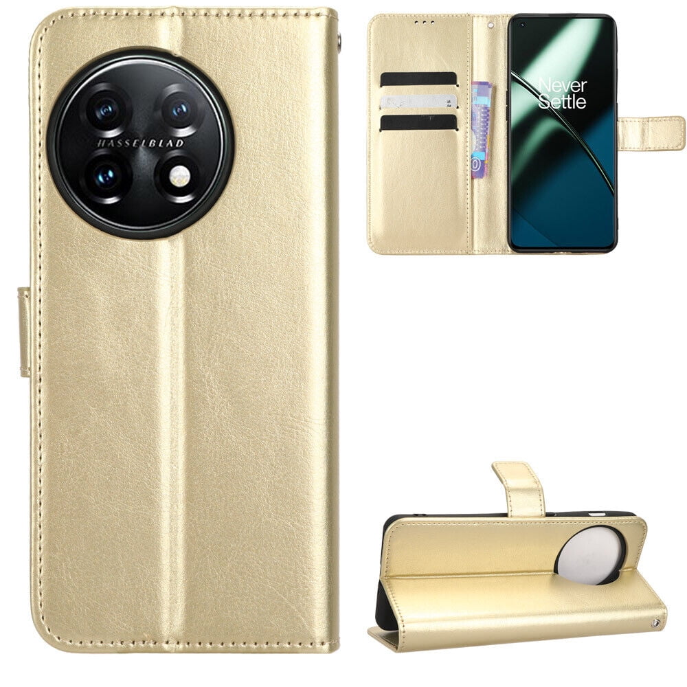 For OnePlus 11 5G Case Cover, Shockproof Classic Cover Flip Leather ...