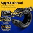 Set of 2 Lawn Mower Tires, Heavy-Duty 4PR Turf Tires for Riding Mower ...