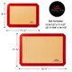 Last Confection (Set of 3) Silicone Baking Mats, 2 Half Sheet and 1 ...