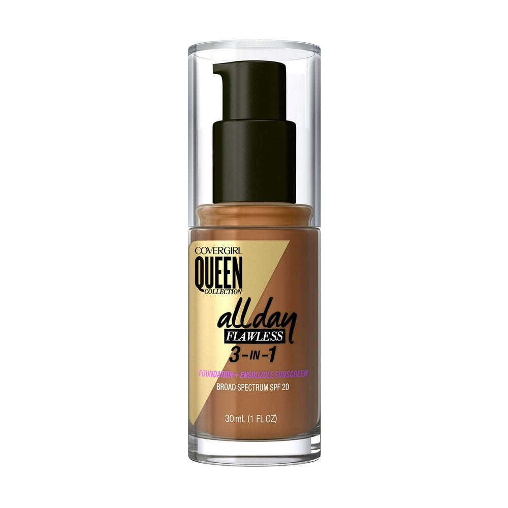 COVERGIRL Queen Collection 3 in 1 Foundation + Ensulizole Sunscreen SPF ...