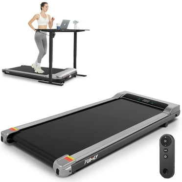 FUNMILY Under Desk Treadmill with LED Display and Remote Control, Gray ...
