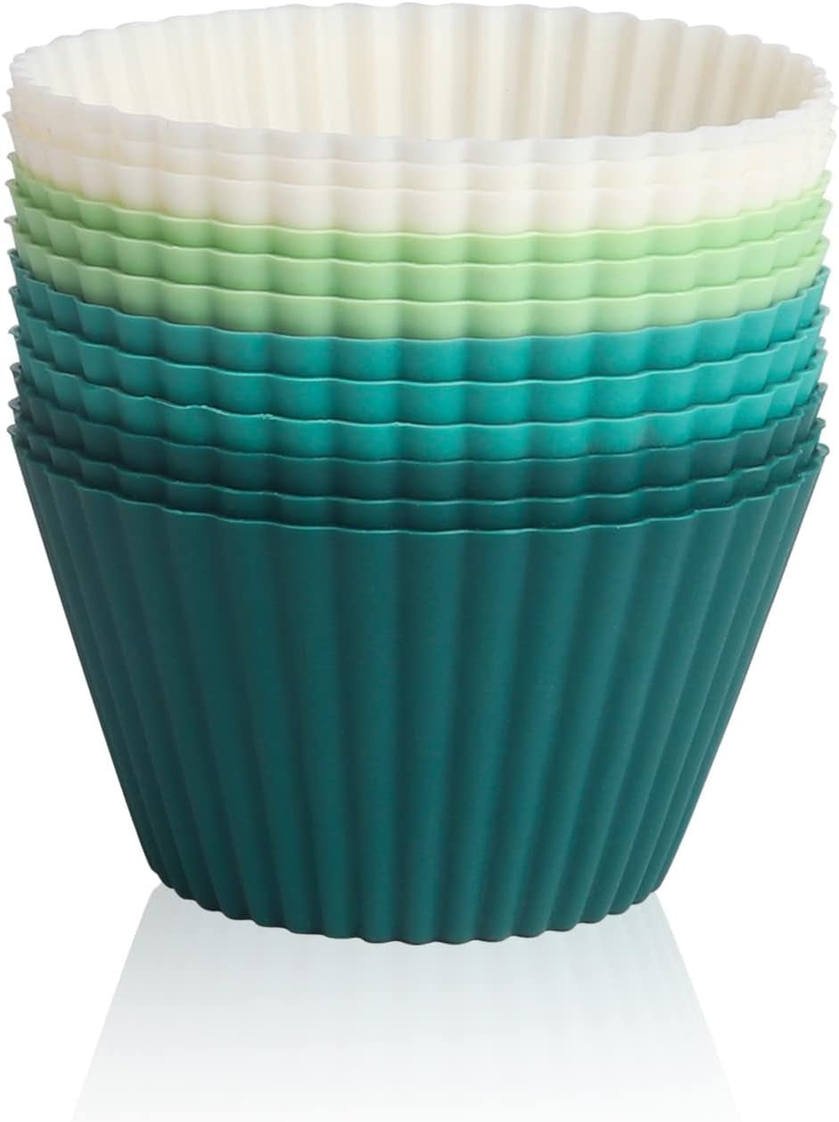 Silicone Cupcake Liners Reusable Baking Cups Silicone Muffin Cups for ...