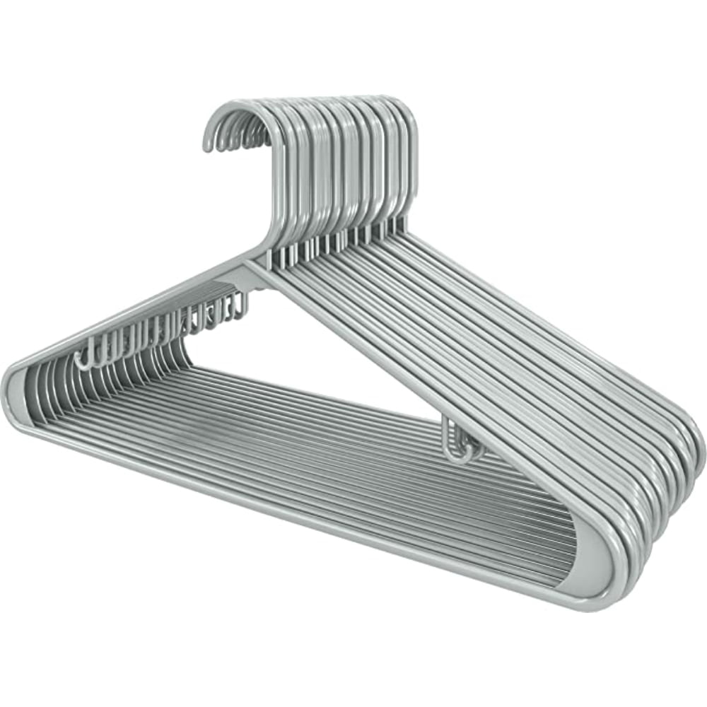 FNNMNNR 10PCS Home Plastic Hangers - Clothes Hanger with Hooks ...