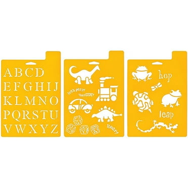 Darice Small Alphabet Stencils. 3 Assorted Styles - Walmart.com