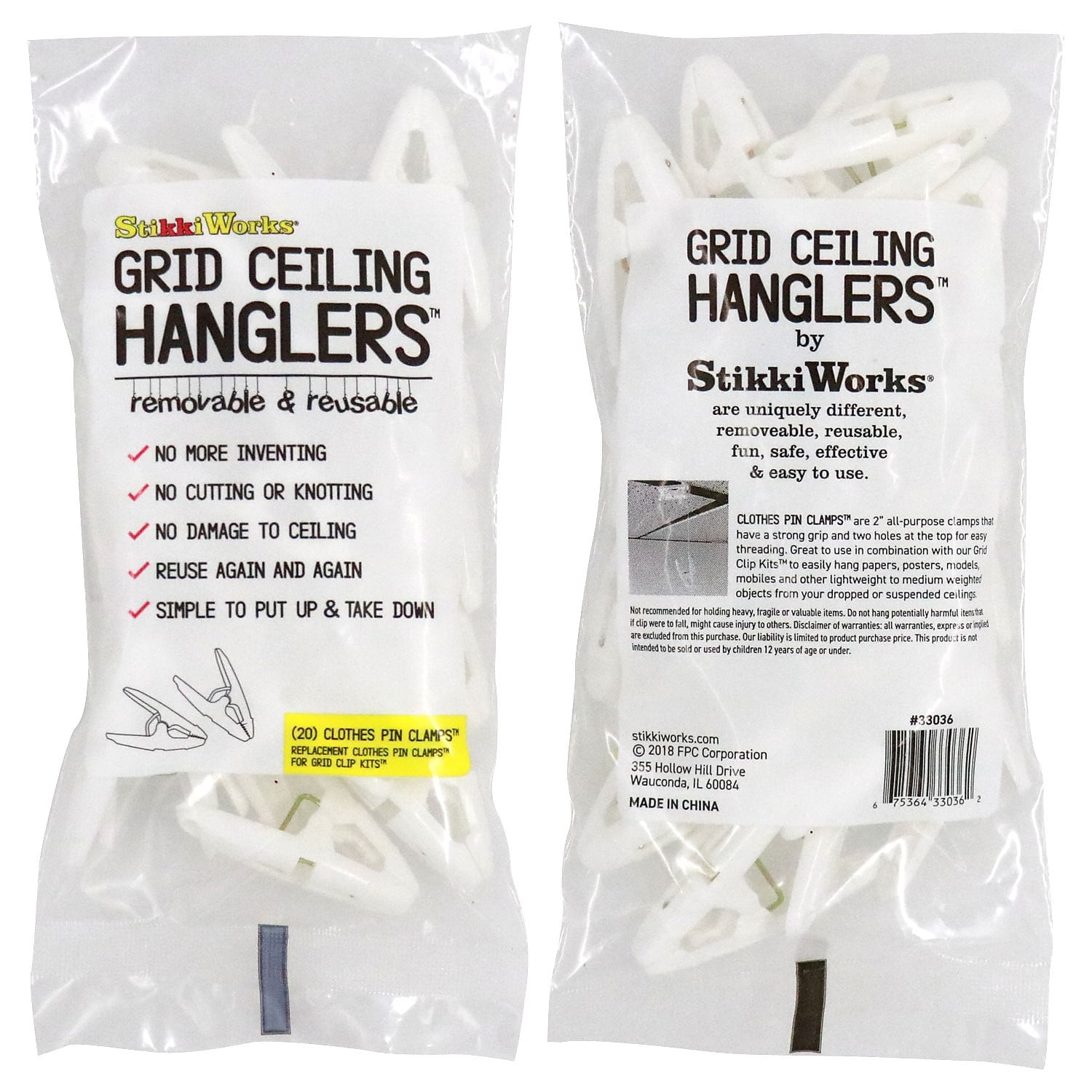 Ceiling Hanglers Grid Clip | Shelly Lighting