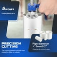 Inside Pipe Cutter Aluminum Alloy Internal Pipe Cutter Tool with Hex ...