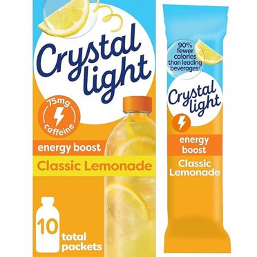 Crystal Light On-the-Go Raspberry Lemonade Drink Mix Packets, 10 - 0.08 ...