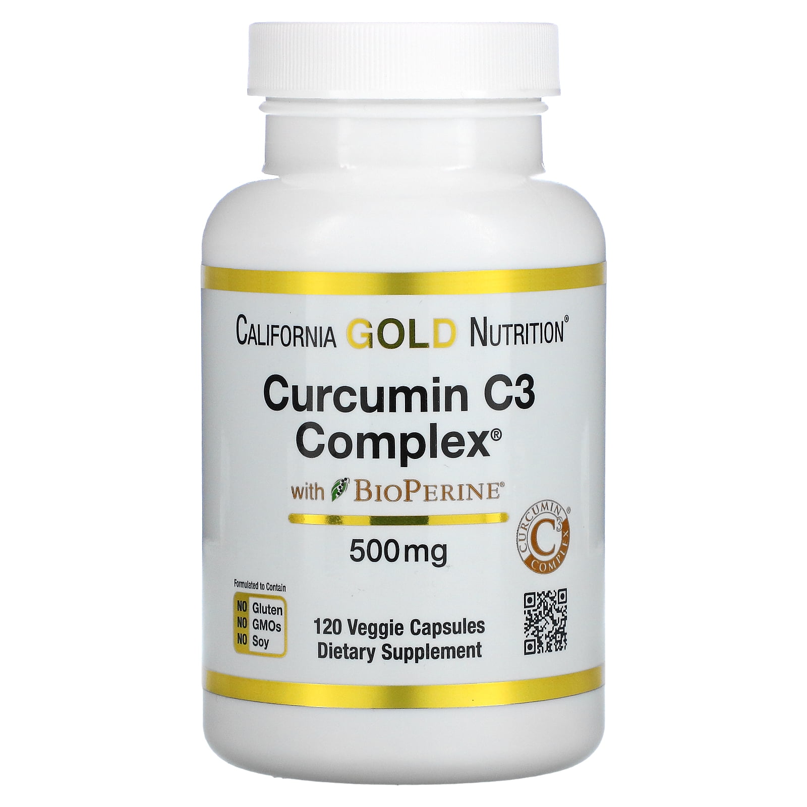 Curcumin C3 Complex from Turmeric Root with Bioperine Black Pepper ...