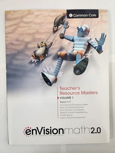 Pre-Owned enVision Math 2.0 Teacher's Resource Masters Grade 3 Volume 1 ...