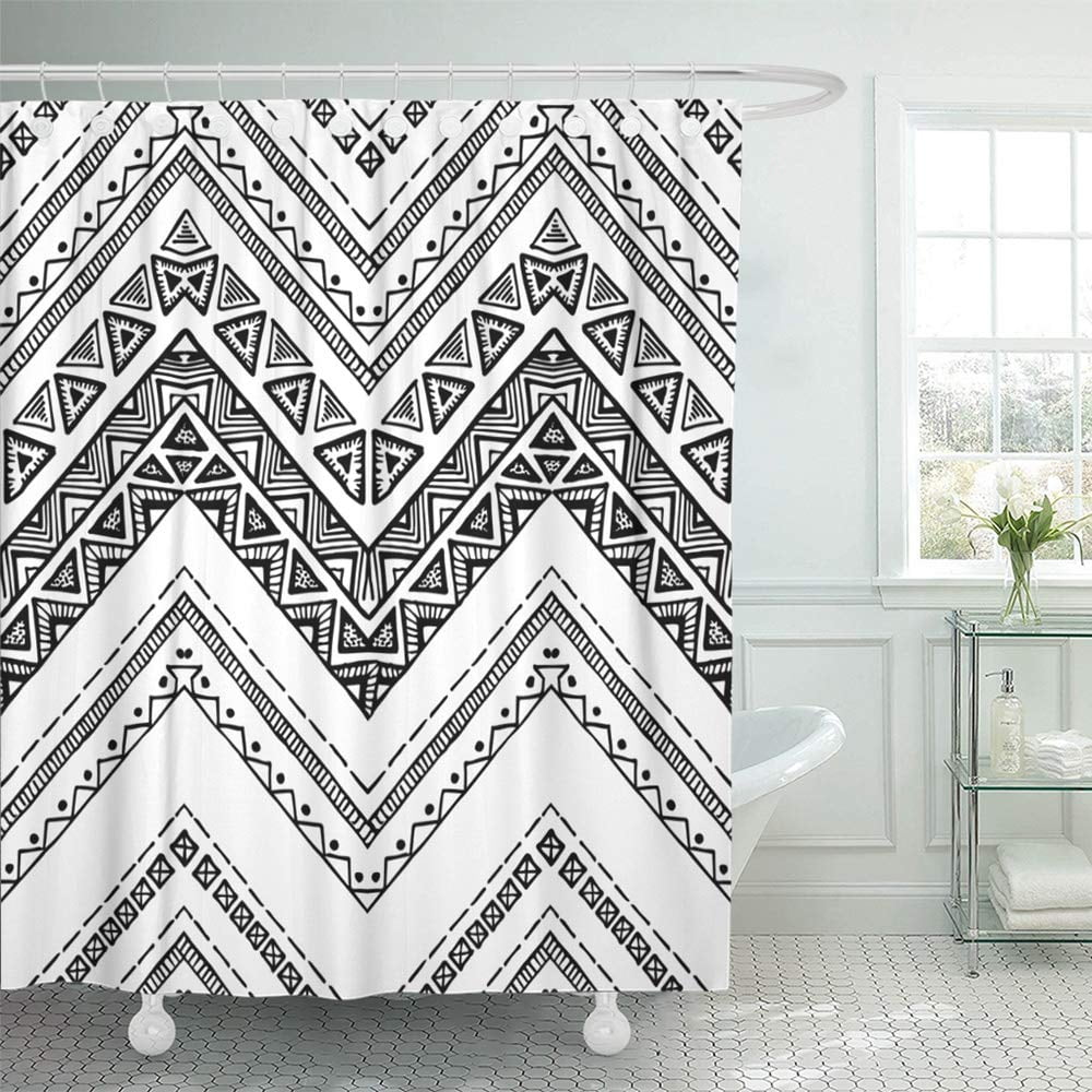 PKNMT Pattern Zigzag and Stripe Line for Tribal Design Black and White ...