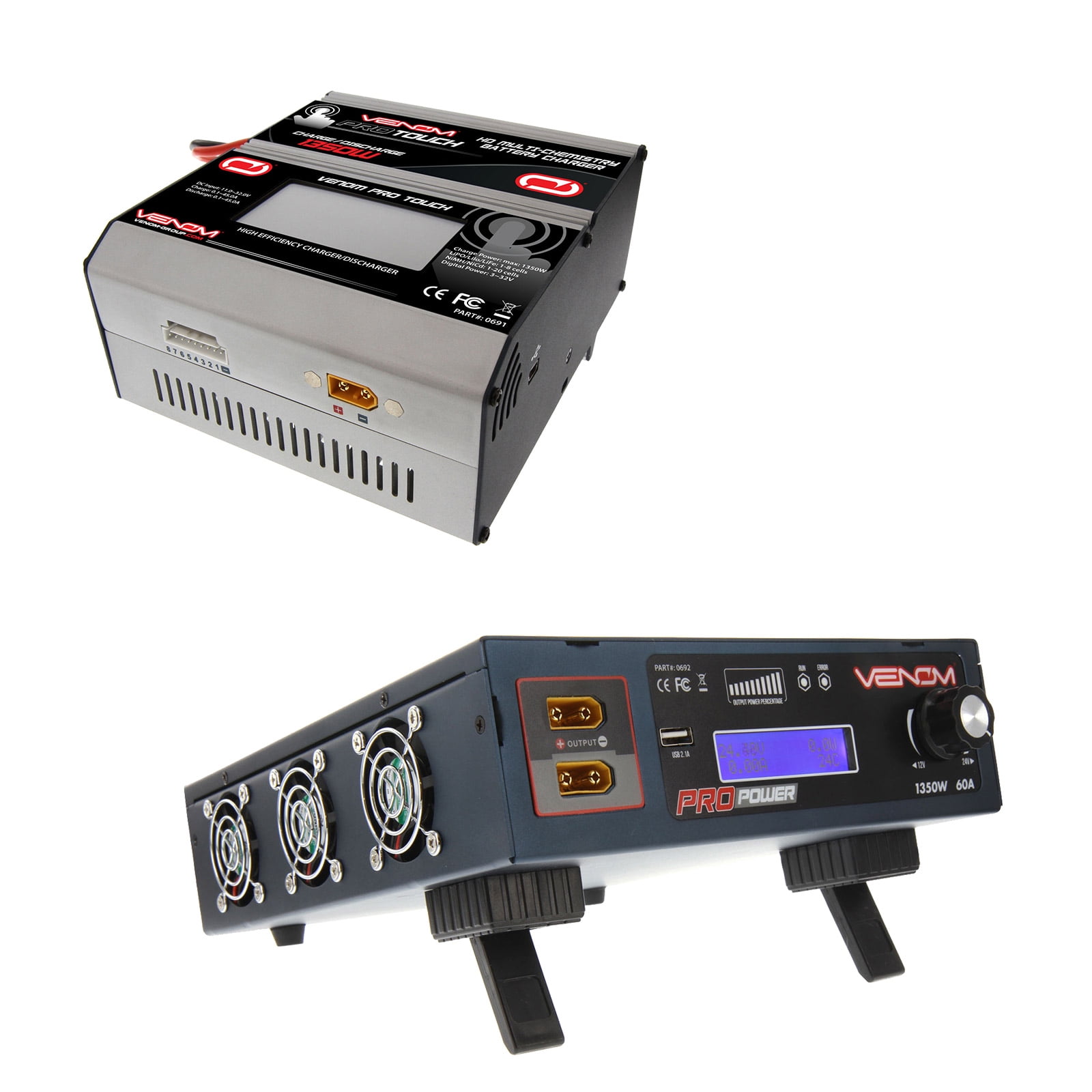 Venom Pro Touch HD LiPo NiMH Battery Charger with ProPower 1350W DC ...