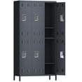 SUPEER Tall Shelf Furniture, 6-Door Metal Storage Locker for Office ...