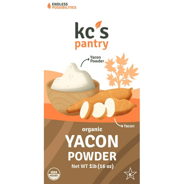 KC's Pantry Organic Yacon Powder, 1 lb. Bag, 30 Servings — Organic, Non ...