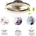 19.7" Ceiling Fan with Lights Remote Control, Modern Enclosed Bladeless ...