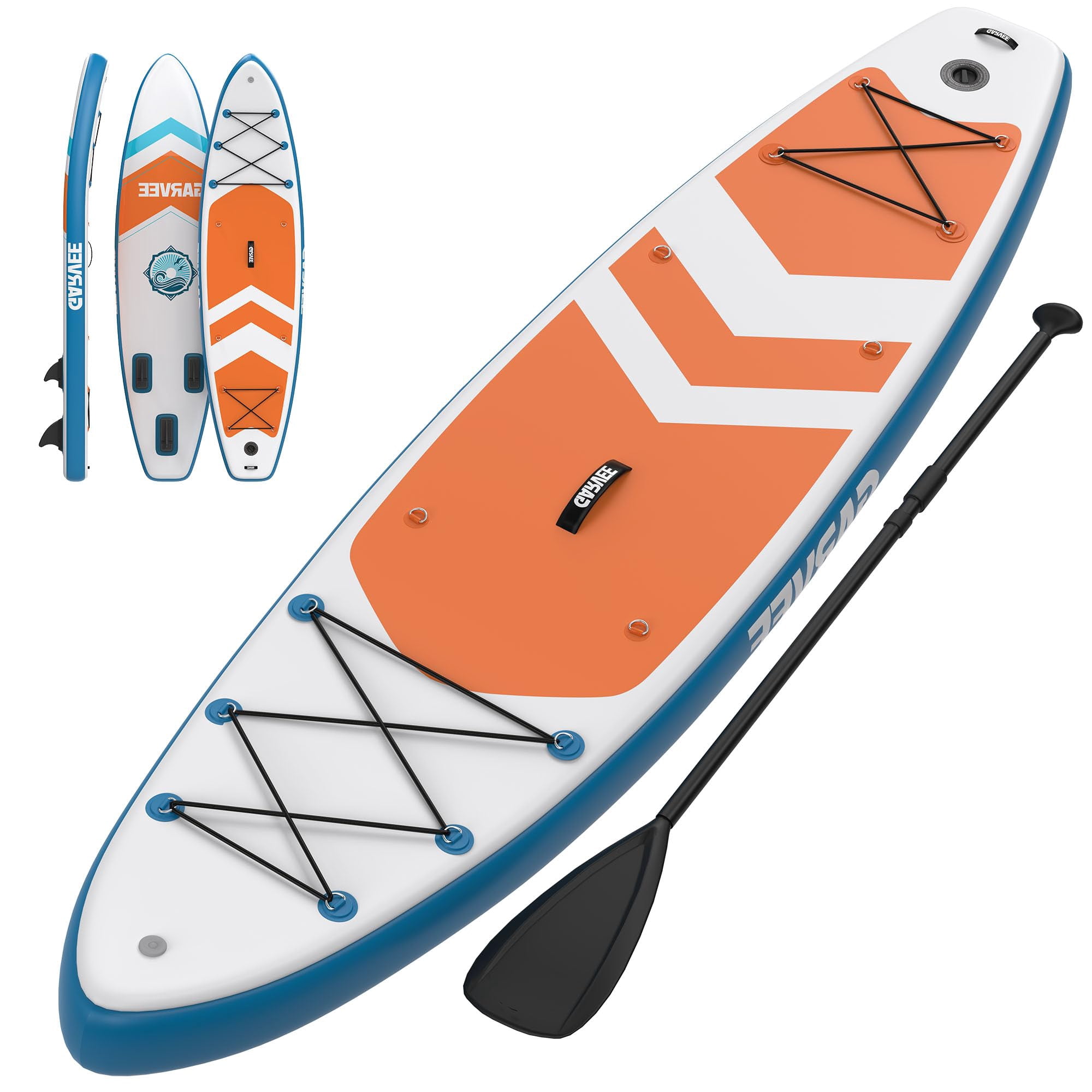 Adult Inflatable SUP – Extra Wide 11x34" / 10.6x30" x 6" – Non-Slip ...