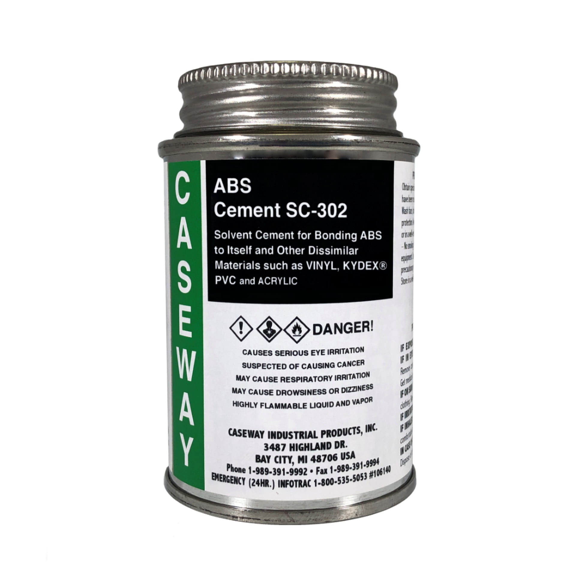 SC-302 Bodied ABS Solvent Cement - 1/4 pint (4 fl oz) - Walmart.com