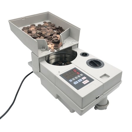 Ribao CS-10S High Speed Portable Coin Counter and Sorter, 1800 Coins ...