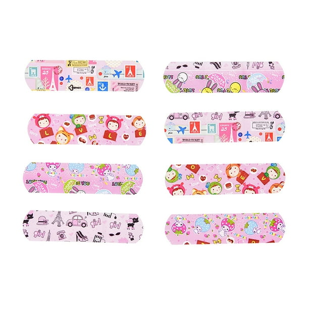 50PCs Variety Decor Patterns Bandages Cute Cartoon Band Aid - Walmart.com