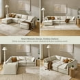 Mopio Oversized Modular Sectional Sofa with Fully Removable Covers and ...