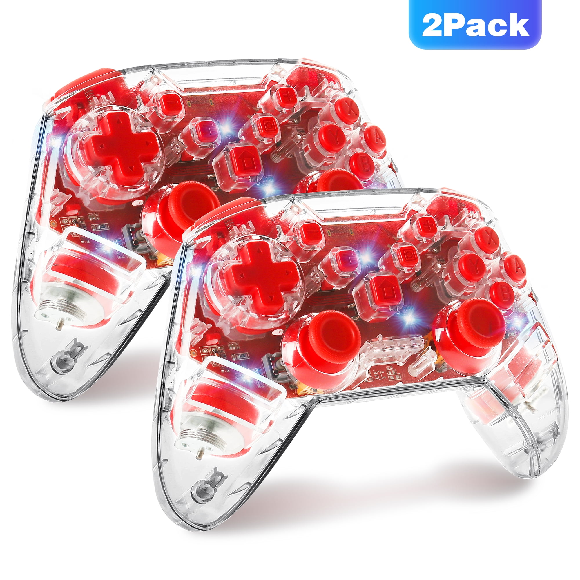 2 Pack Wireless Switch Controller for Nintendo Switch/Switch Lite ...